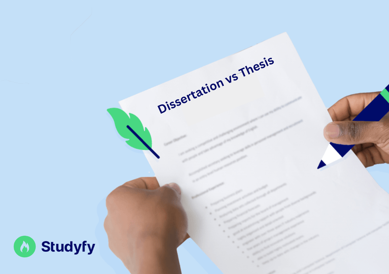 Dissertation Vs Thesis - What's the Difference? 🤓| Studyfy